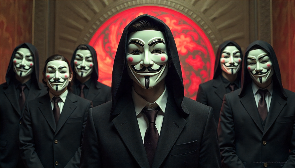 What is the structure of Anonymous since it has no formal leadership?